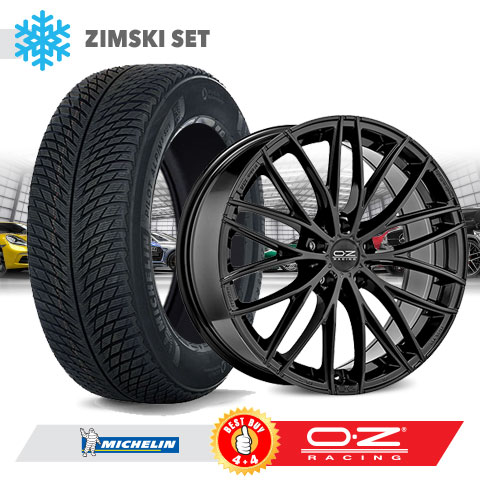 245/45 R19 SET Z MICHELIN + OZ ITA 150 BLK 5/112