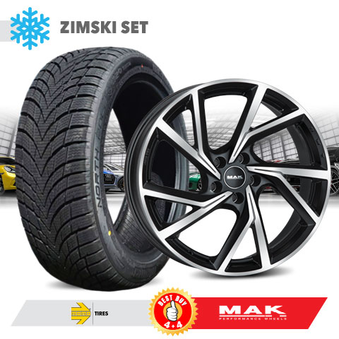 235/55 R18 SET Z MOMO + MAK KAS BM 5/112