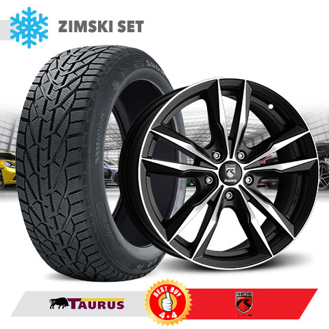 215/65 R17 SET Z TAURUS + REDS FAS MB POL 5/114.3