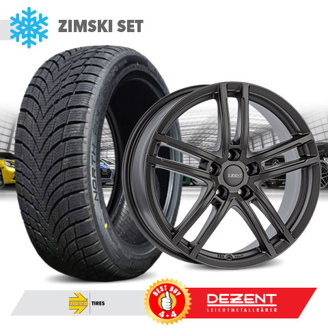205/55 R16 SET Z MOMO + DEZENT TZ GM 5/114.3 + TPMS