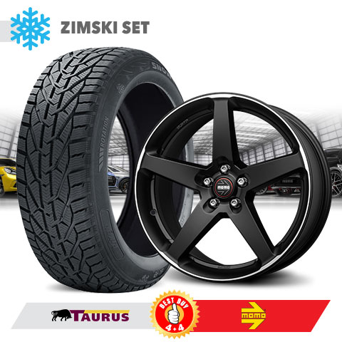 225/45 R17 SET Z TAURUS + MOMO FIV MB POL 5/112