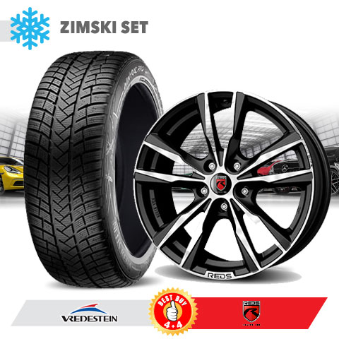215/65 R17 SET Z VREDESTEIN + REDS K2 MB POL 5/112