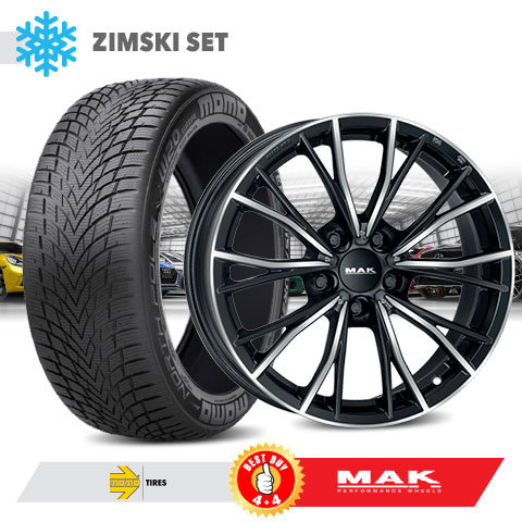 225/55 R18 SET Z MOMO + MAK MARK BM 5/112 + TPMS