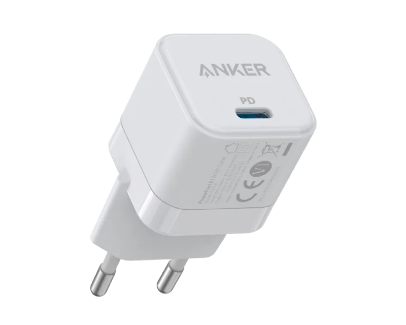 ANKER CUBE POWERPORT III 20W USB C ZIDNI BELI