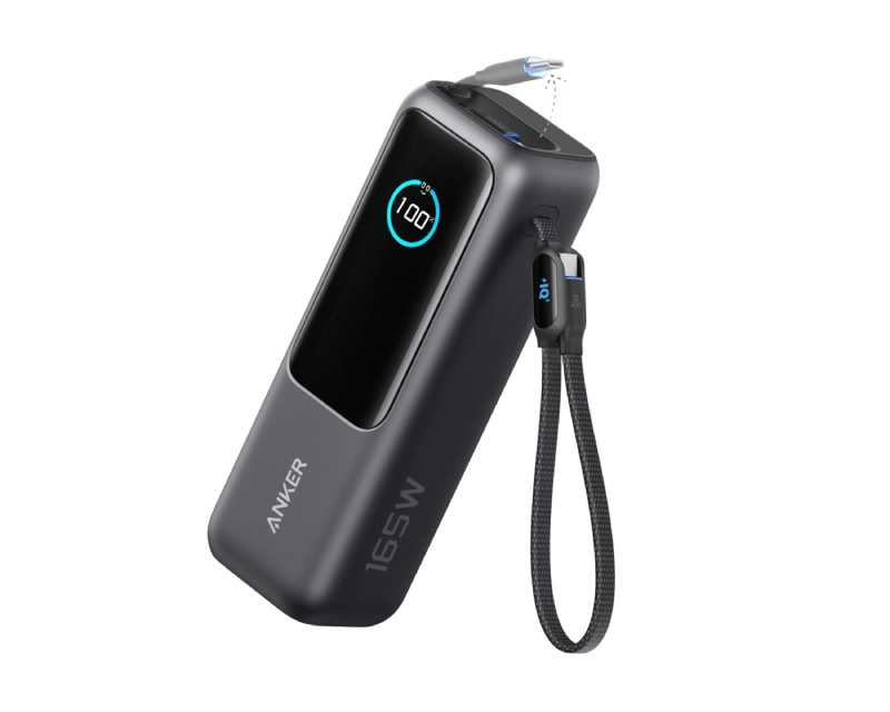 ANKER POWER BANK 25000MAH, 165W CRNI