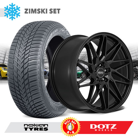 235/55 R18 SET Z NOKIAN + DOTZ TAN MB 5/112