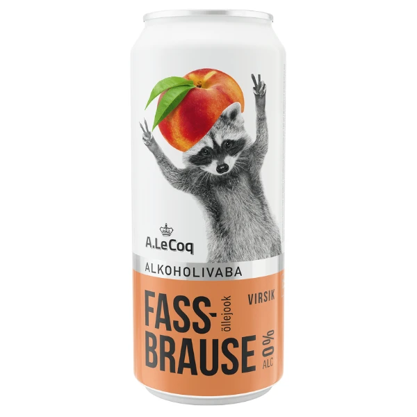 Pivo Bezalkoholno Fassbrause Breskva 0%, 0,5l can