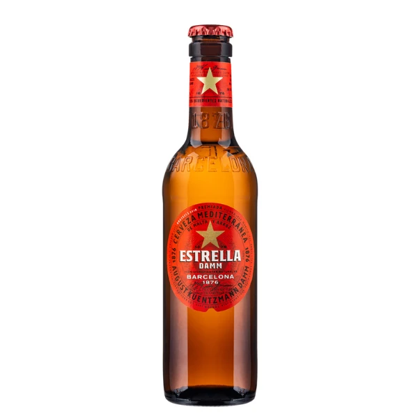 Pivo Estrella Damm Svetlo 0.33l Nepovratna Ambalaža