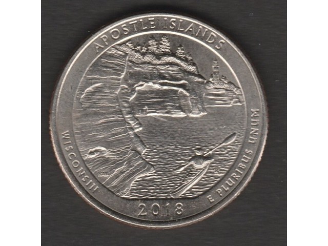 ¼ Dollar `Washington Quarter` (Apostle Islands National