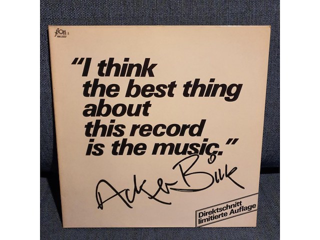 Acker Bilk ‎– I Think The Best Thing...(Audiophile Pres