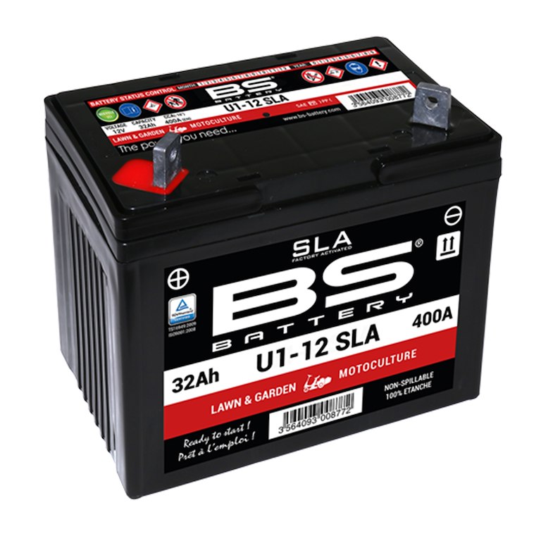 BS akumulator baterija 12V 32Ah 400A SLA levi plus (195x125x176)