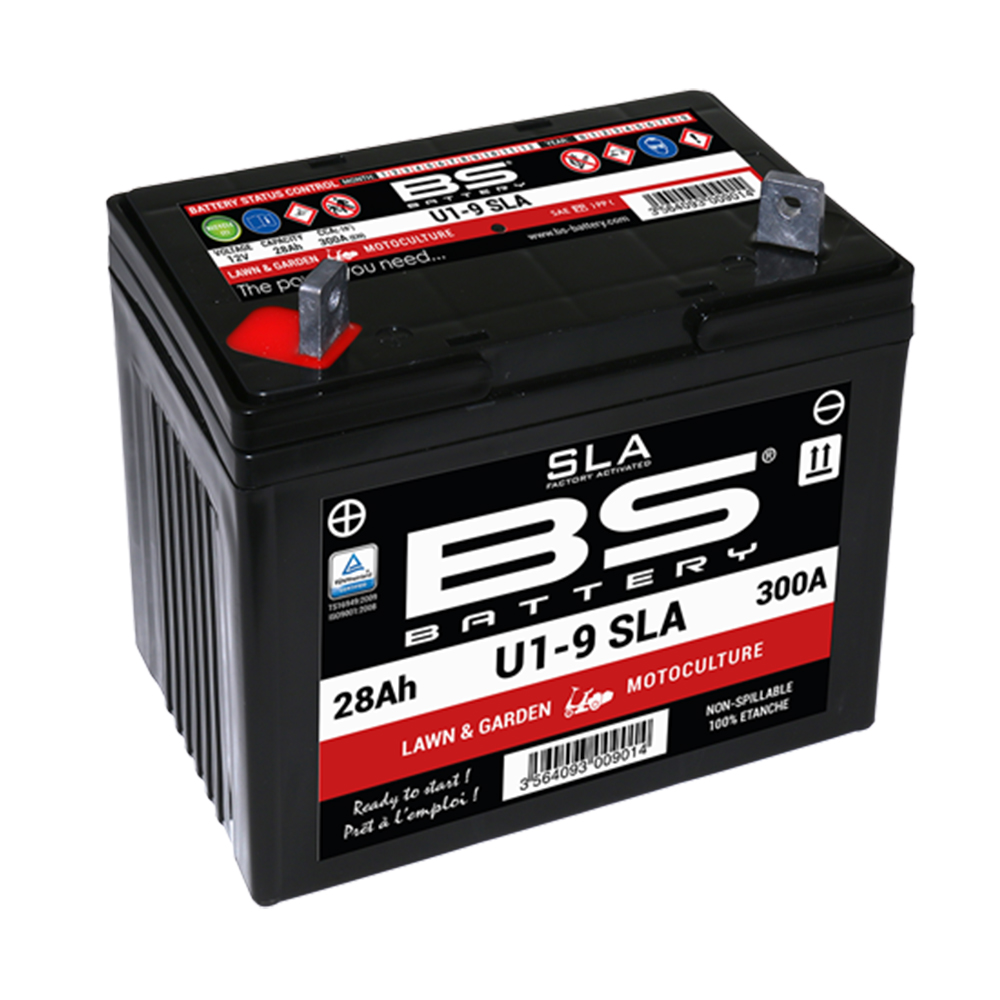 BS akumulator baterija U1-9-FA 12V 28Ah 300A SLA levi plus (195x125x176)