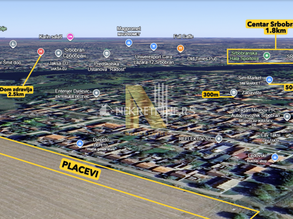GRAĐEVINSKI PLACEVI - 1.8KM OD CENTRA SRBOBRANA