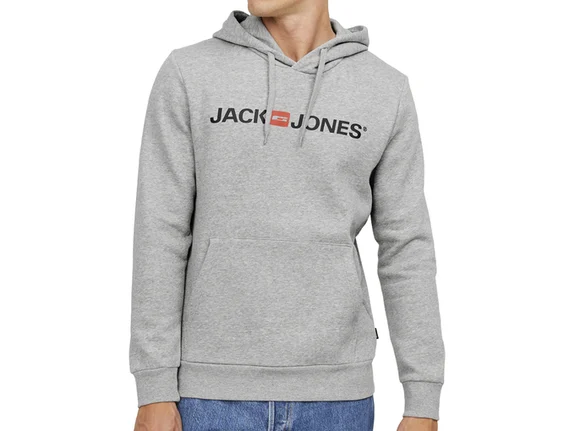 Jack & Jones Muška dukserica Jjecorp Old Logo Sweat Hood Noos 12137054-LIGHTGR