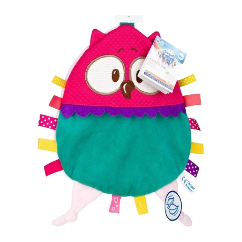 Canpol plišana igračka za bebe Forest Friends Owl Pink