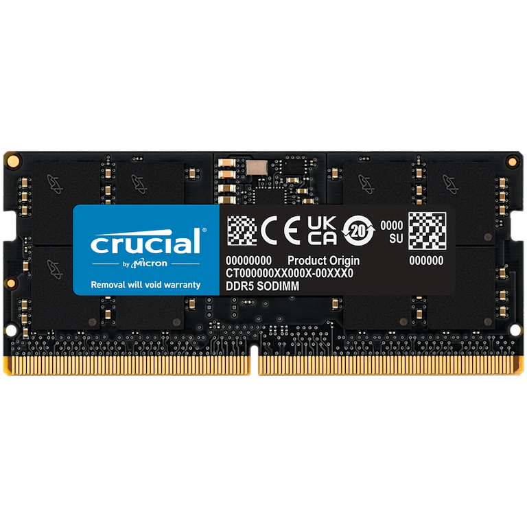 RAM SODIMM DDR5 16GB Crucial 5600MHz C46 CT16G56C46S5
