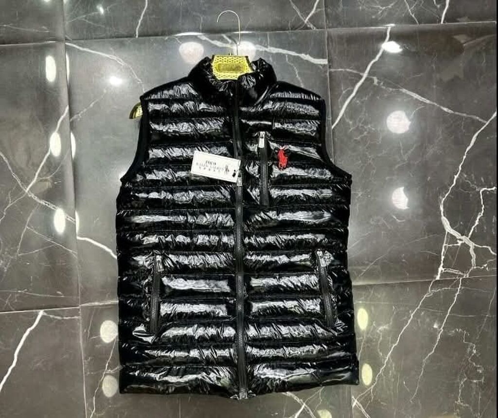 Prsluk, Moncler, bоја - Crna, Poliester