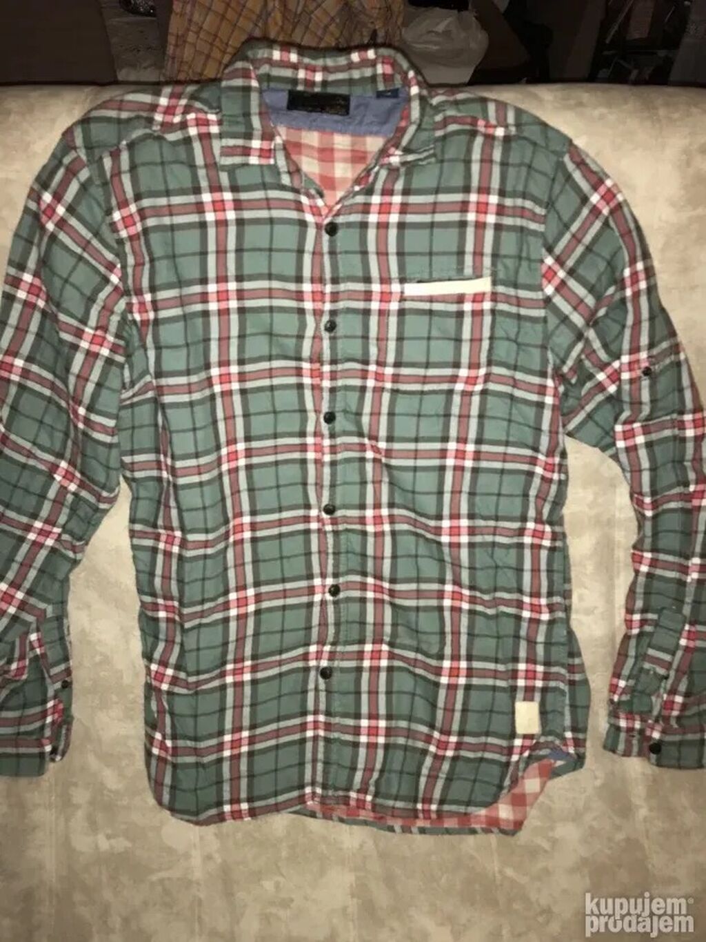 Origina Scotch & Soda flanelska kosulja L 100% cotton Na dzepu