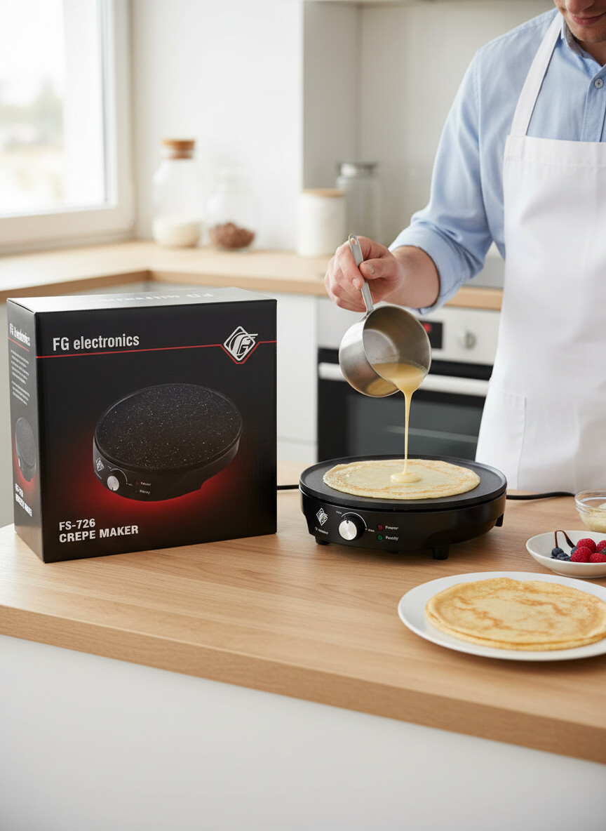 FG Electronics FS-726 Crepe Maker – aparat za palačinke - Snaga: 1200