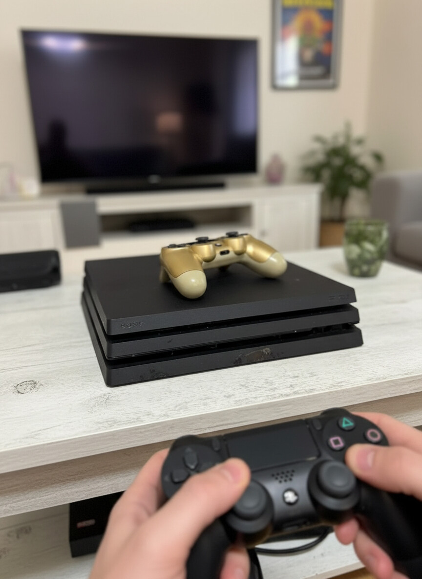 PlayStation 4 Pro konzola (crna), u odlicnom stanju originalni Sony