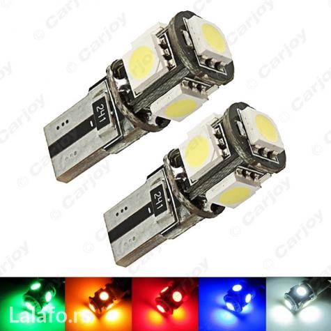 Led sijalica t10 smd5 plava i bela 12v sve sto vas interesuje