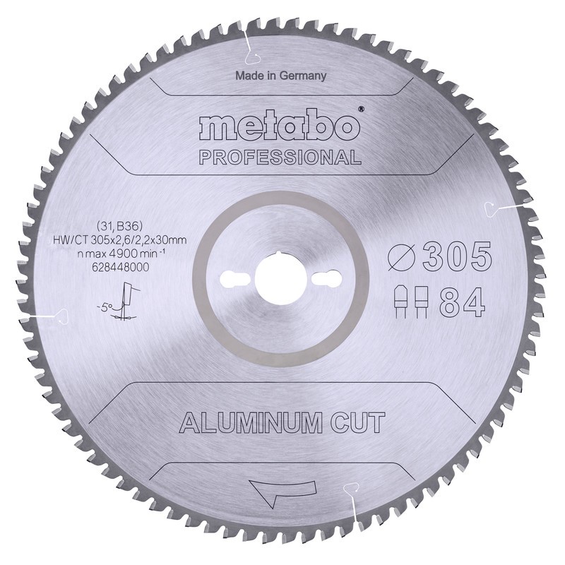 Metabo MET 628448000 list testere za cirkular za aluminijum, 305mm, 84 zuba