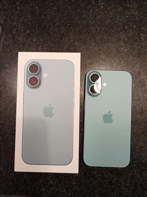 iPhone 16 128gb Teal 95%BH Kao nov