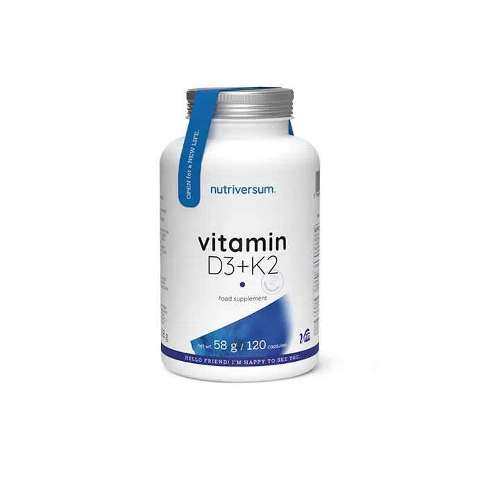 Nutriversum Vitamin D3 + K2 Caps Vita 120 kapsula