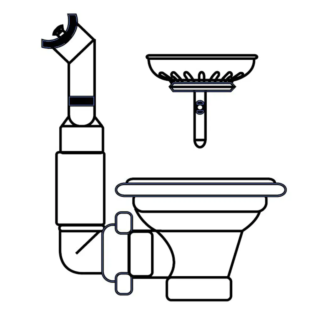 Franke sifon BKT 3'' 1/2 sa T.P. 112.0158.384
