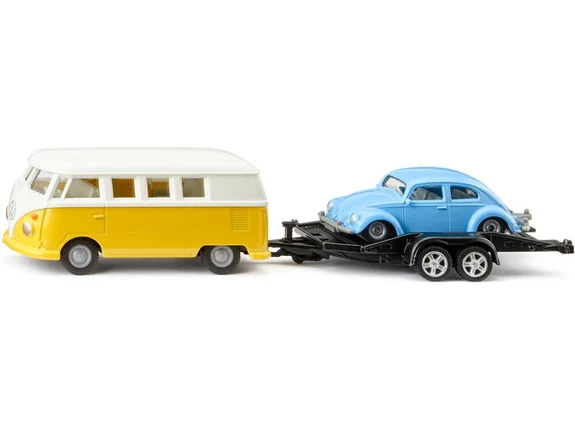Siku VW T1 with Trailer and Beetle