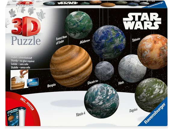 Ravensburger 3D puzzle (slagalice) - Star Wars planete