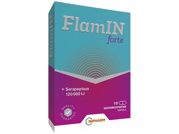 Inpharm FlamIN Forte za upalu, otok i bol - 10 kapsula