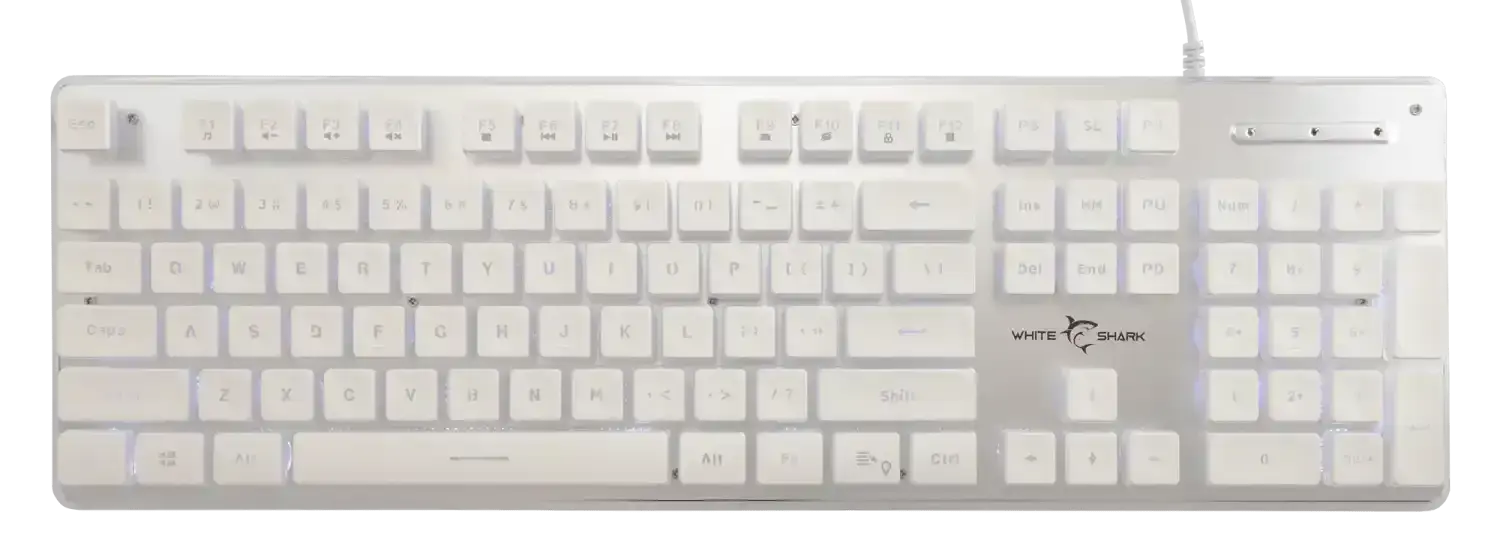 WHITE SHARK GK 003241 Tachi White US tastatura