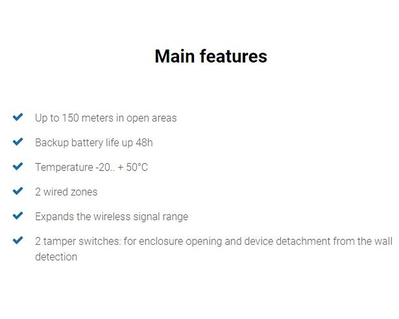 ELDES EWR2 Bez.ripiter signala