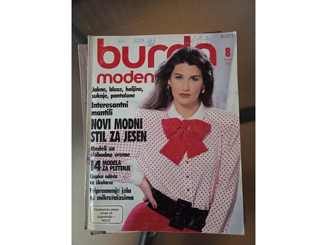 Burda - Avgust 1987.