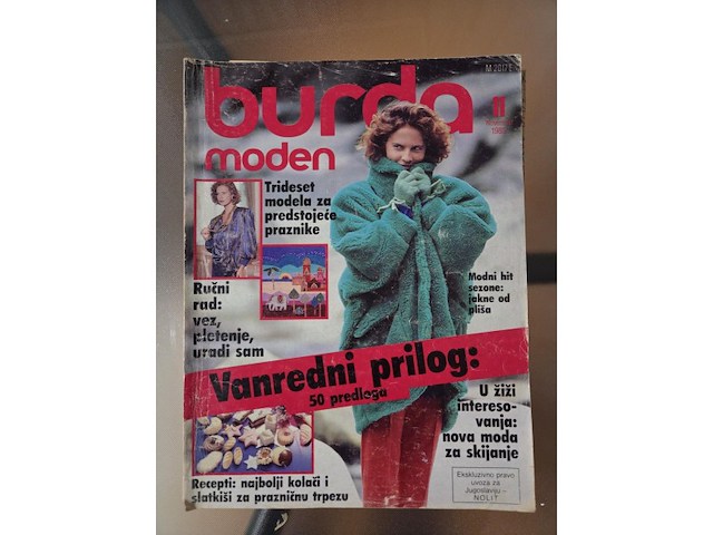 Burda - Novembar 1985.