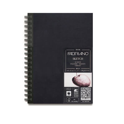 Blok sketch book spirala 21×14,8cm 80L 110g Fabriano 28014550