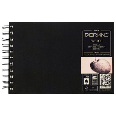 Blok sketch book spirala 21×14,8cm 80L 110g Fabriano 28014660