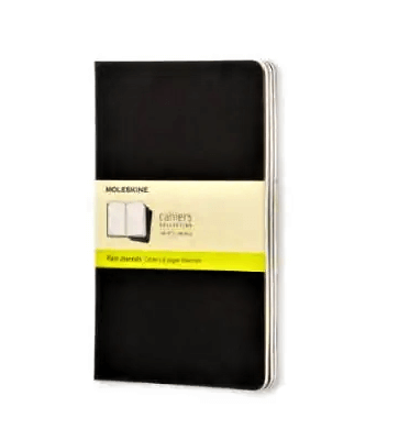 Rokovnik Moleskine plain Cahier black pocket