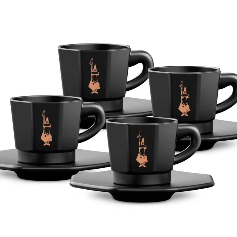 Bialetti Perfetto Black – Espresso Šoljice 4/1