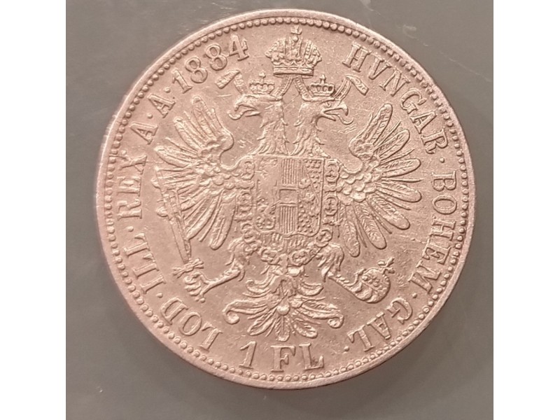 A15 1 florin Austrougarska 1884 srebrnjak 12,34g srebro
