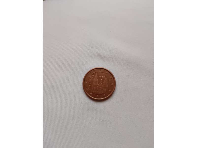 Шпанија 5 центи,2005 год.