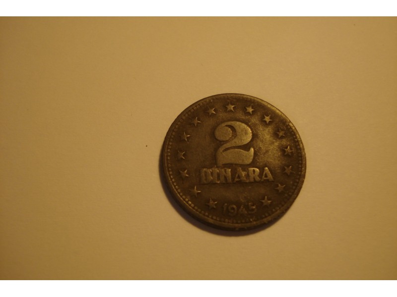 14 - JUGOSLAVIJA - 2 DINARA - 1945