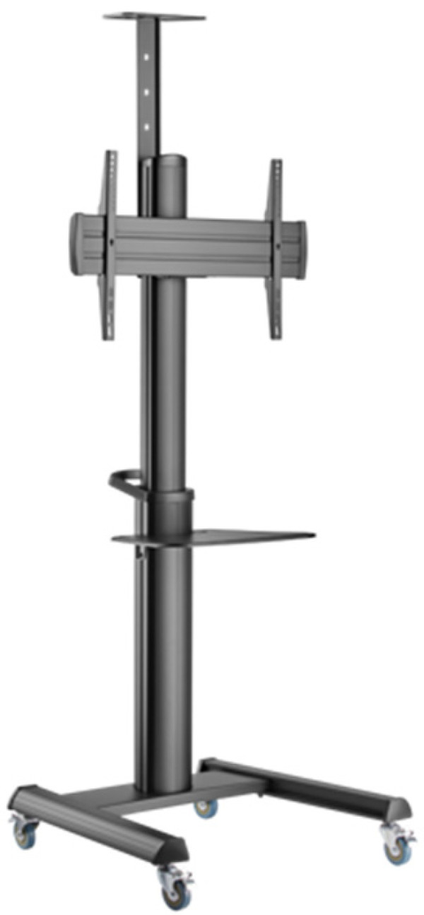 TVS-70T-02 Gembird Mobilni sto sa tockicima, 37-70, crne boje