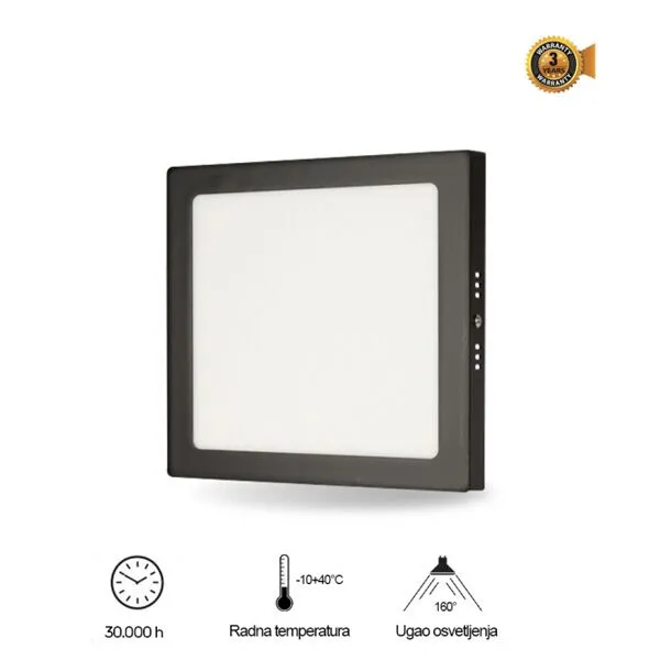 LED panel n/z KNS5-18W 4000K crni (202110)