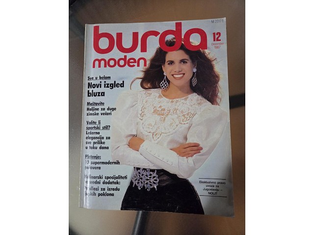 Burda - Decembar 1987.