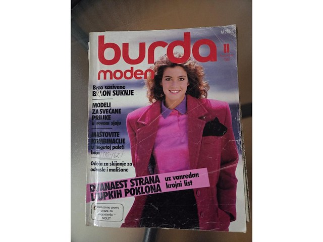Burda - Novembar 1987.