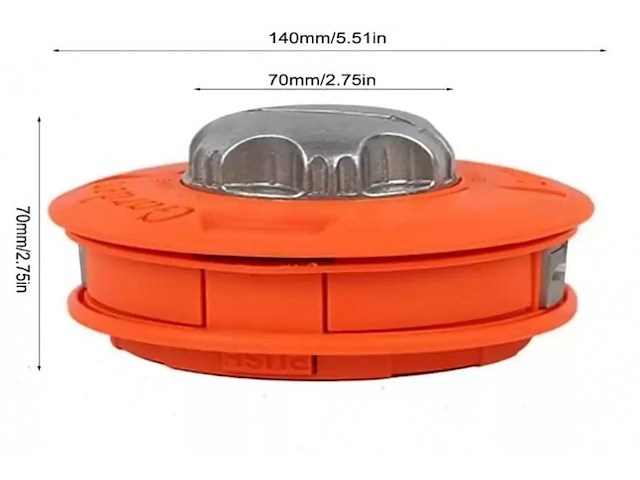 Glava za trimer Villager Demon M10x1,25 fi 140 mm ojača