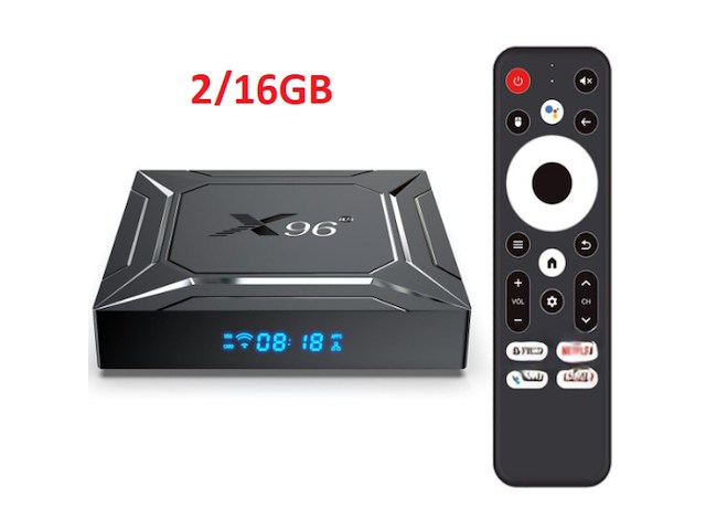 GMB-X96 M200 2/16GB smart TV box S905X5M quad ARM G310V2, 2x4K 2.4&;5G, 1000M, BT, Android 14