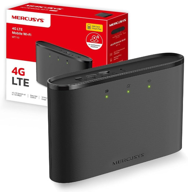 4G RUTER MERCUSYS MT110 150MBPS/SIM SLOT/2200MAH